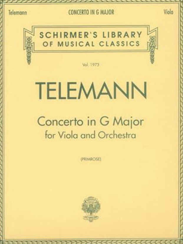 Georg Philipp Telemann Viola Concerto In G Major Twv 51 G9 Iii
